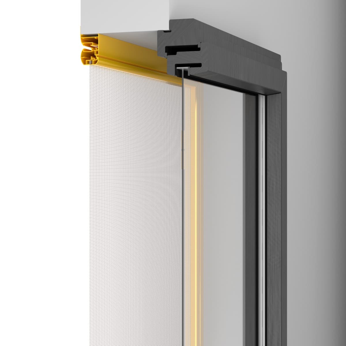 Hinged fly screen for doors and patio doors - Gold 04 | NoFlyStore