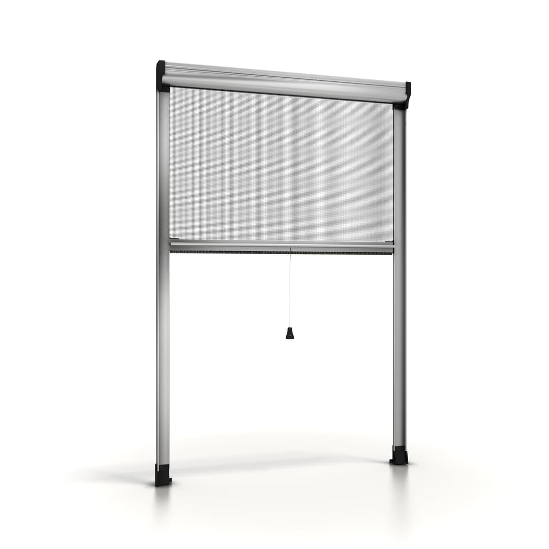 Roll-up fly screen for windows - Silver 01 | NoFlyStore