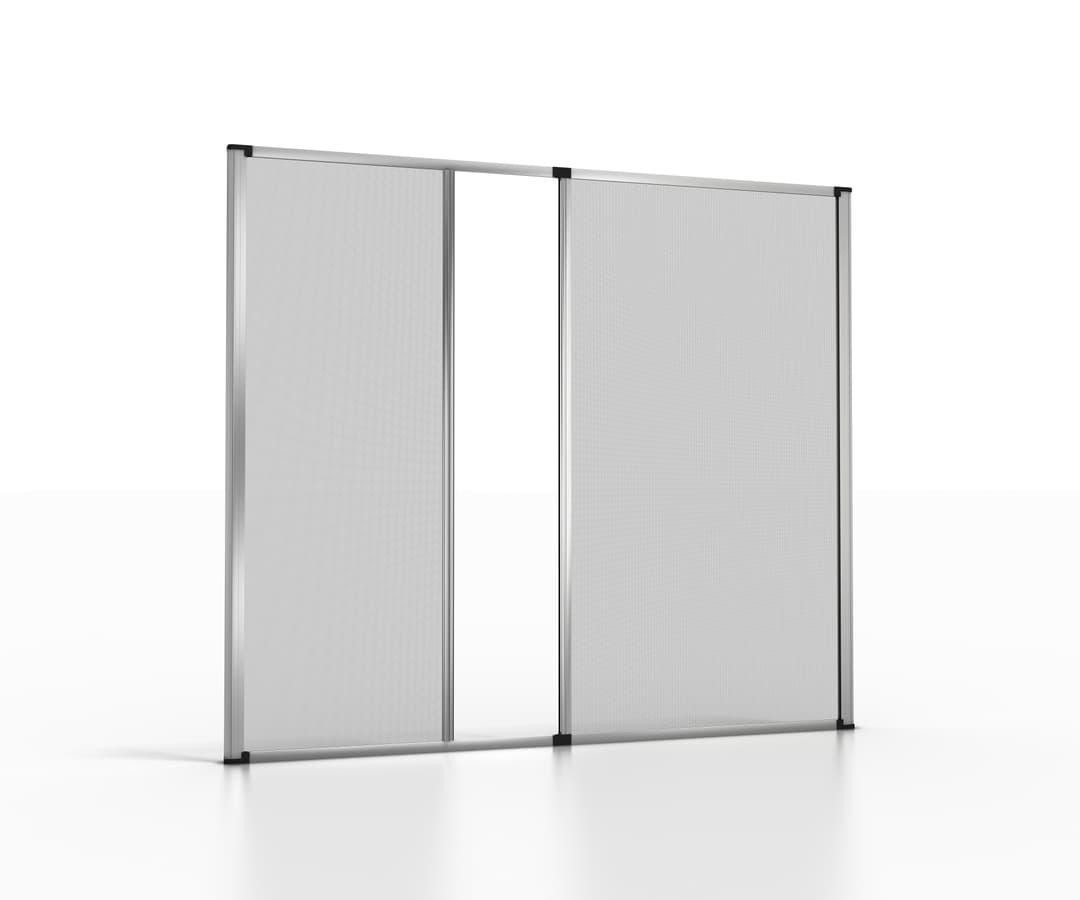 Roll-up fly screen for door with magnetic closure - Silver 03 | NoFlyStore