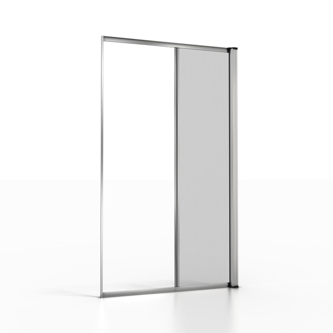 Roll-up fly screen for door with magnetic closure - Silver 03 | NoFlyStore